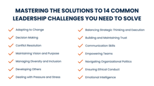 14 Common Leadership Challenges & Solutions